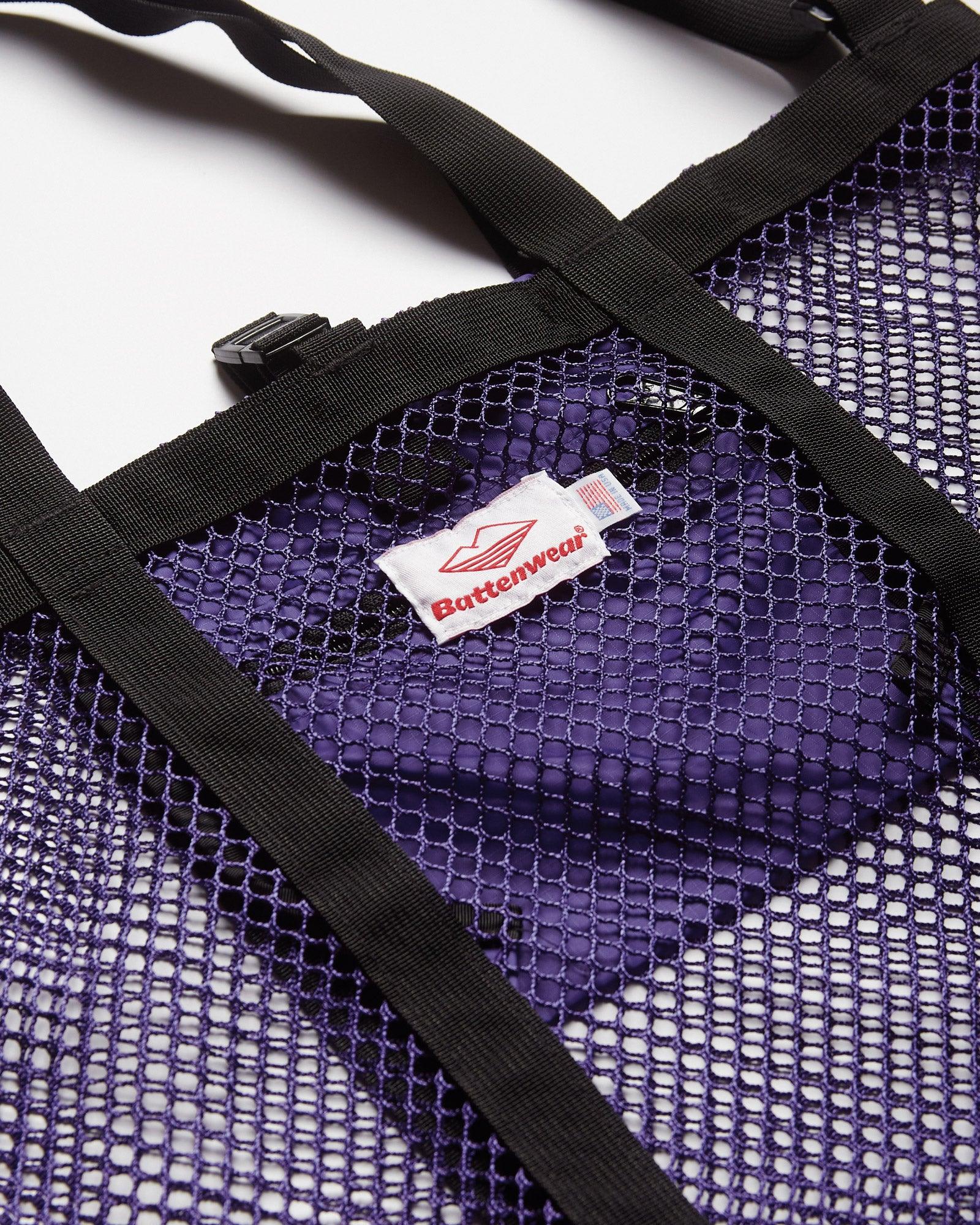 Mesh Tote / Purple x Black – Battenwear